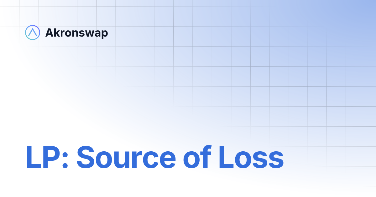 LP: Source of Loss | Akronswap
